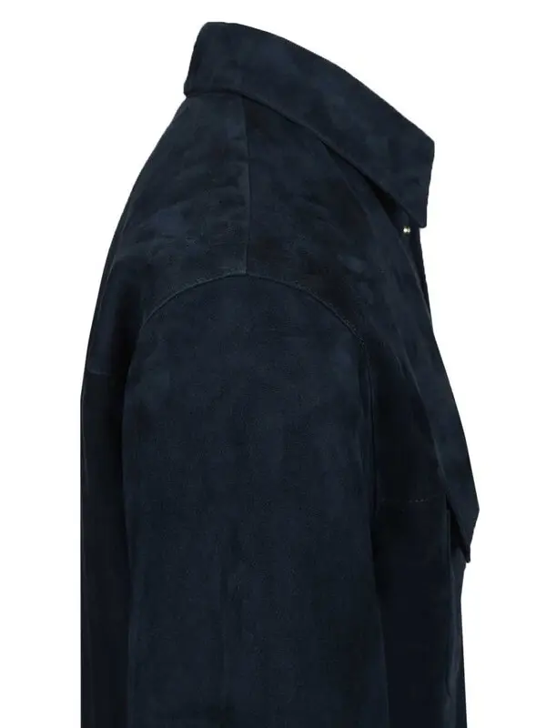 Valentino Garavani Vgold Velour Leather Jacket