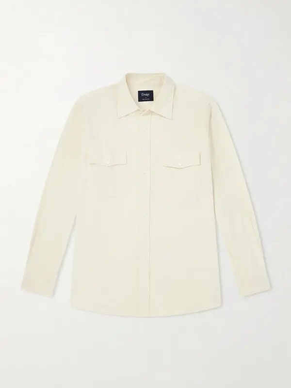 DRAKE'S Cotton-corduroy Shirt