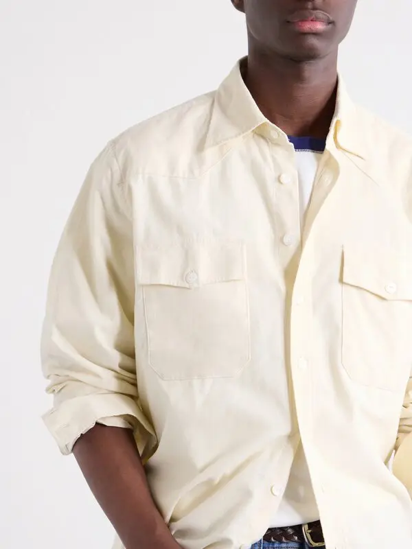 DRAKE'S Cotton-corduroy Shirt