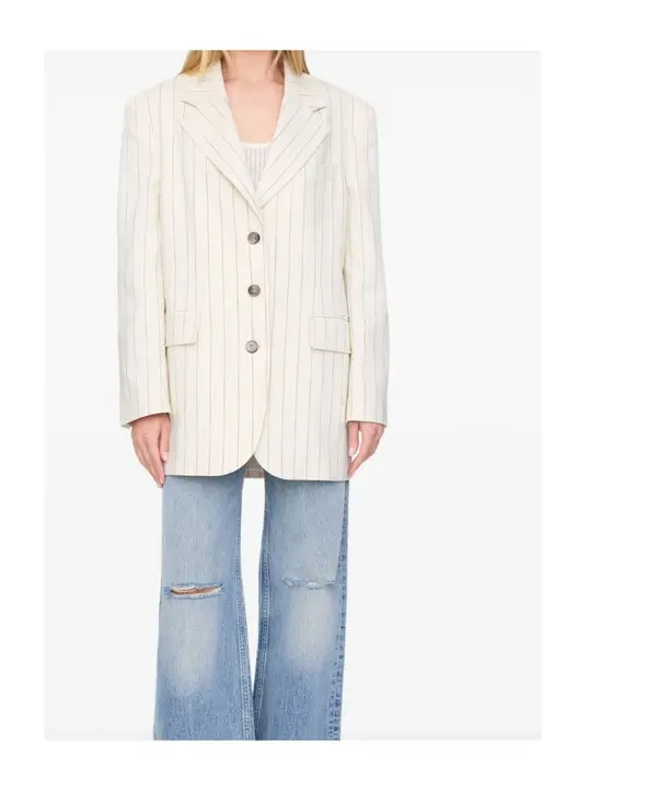 ANINE BING Sara Blazer - White