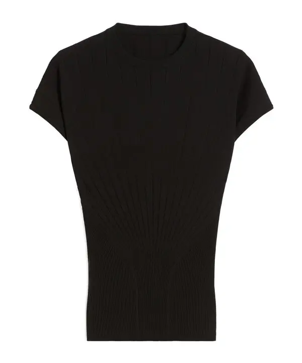 Sportmax Ribbed Round Neck Knit Top