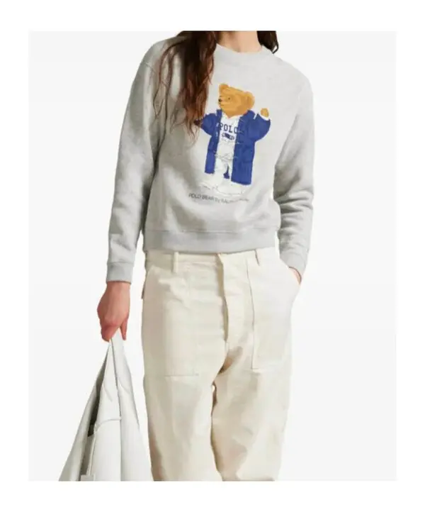 Polo Ralph Lauren Polo Bear Printed Crewneck Sweatshirt - White