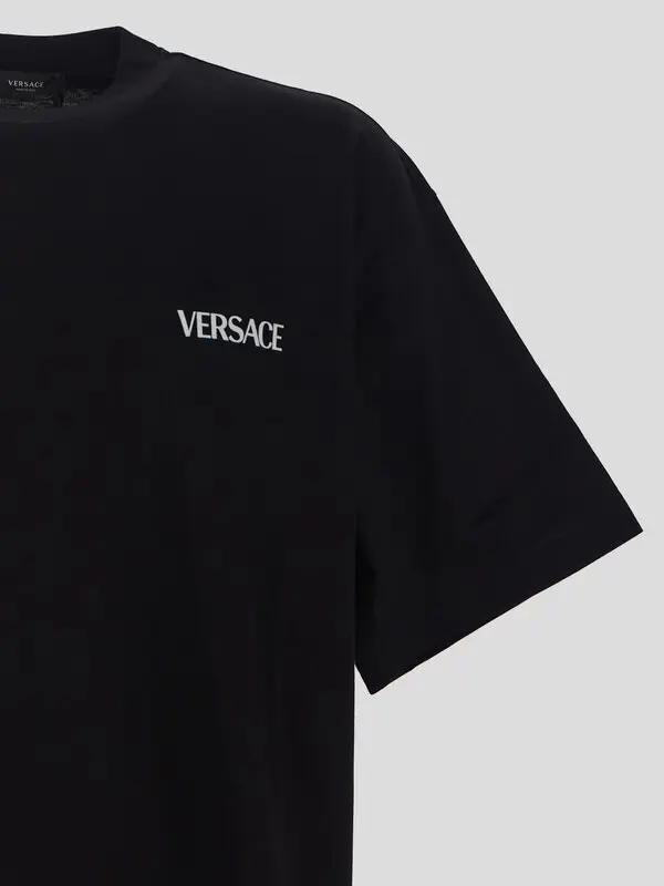 Versace Logo-printed Crewneck T-shirt