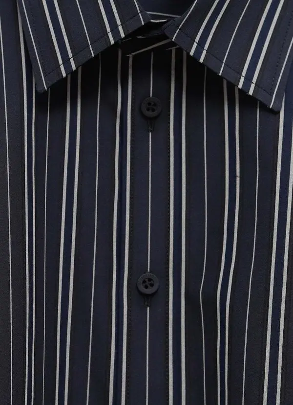 Balenciaga Striped Shirt Dress