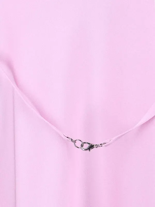 Stella McCartney Satin Maxi Gown With Draped Neckline