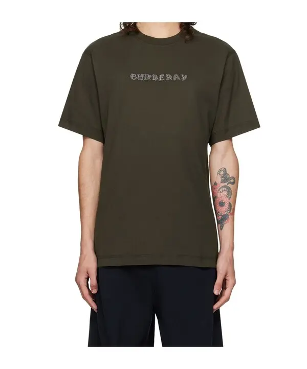 Burberry Logo Detailed Crewneck T-shirt