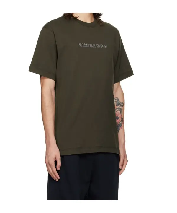 Burberry Logo Detailed Crewneck T-shirt