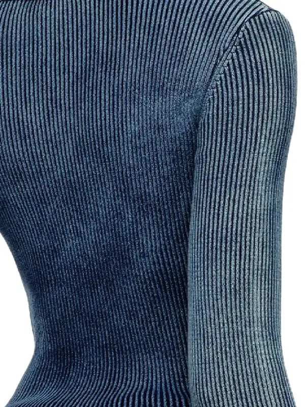 DIESEL® Oval D Rib-knit Cropped Top