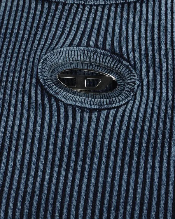 DIESEL® Oval D Rib-knit Cropped Top