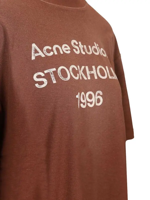 Acne Studios Logo Printed Crewneck T-shirt - No
