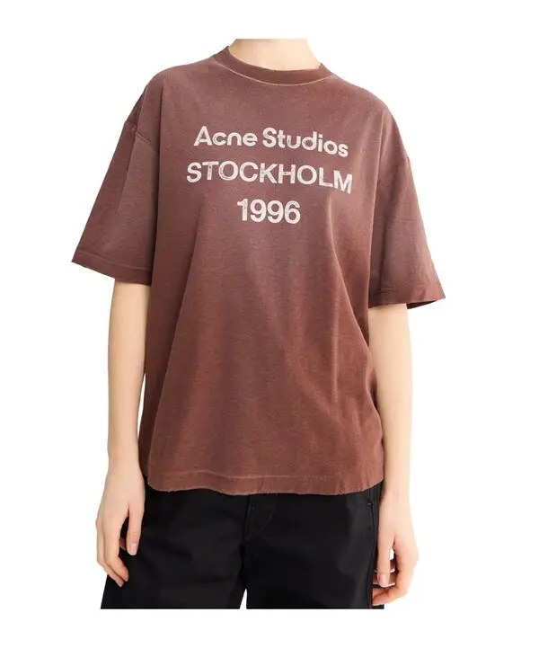 Acne Studios Logo Print T-shirt