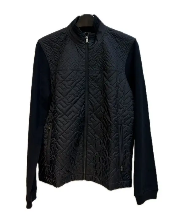 Hugo Boss Quilted Long Sleeve Jacket With Zipper Closure