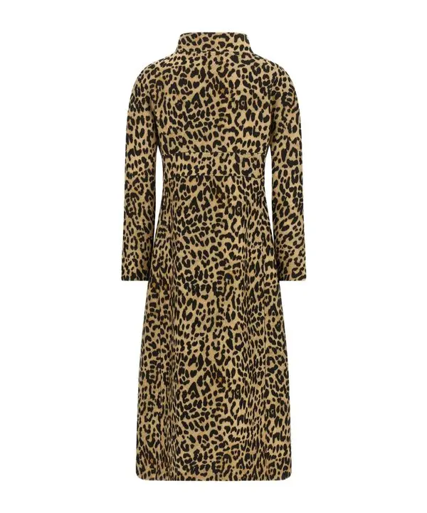 Valentino Garavani Animal Print Double-breasted Coat - Brown