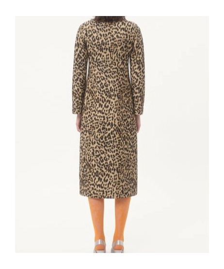 Valentino Garavani Animal Print Double-breasted Coat - Brown