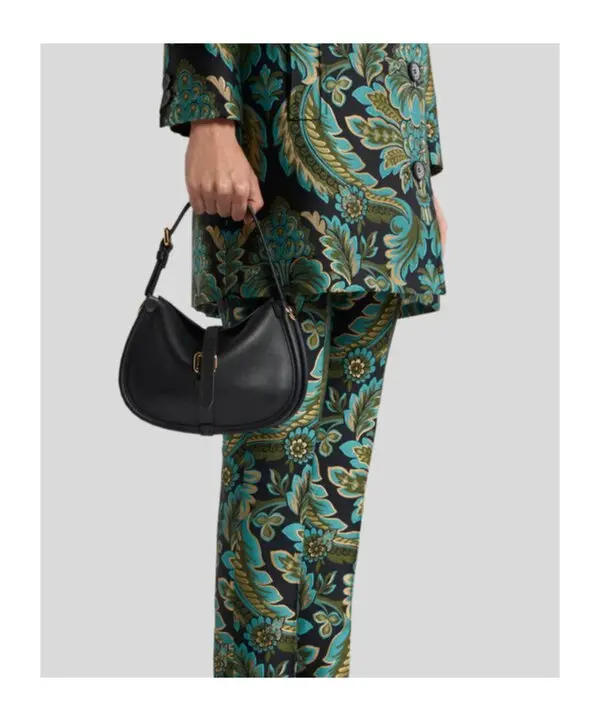 Etro Leather Pony Bag - Black