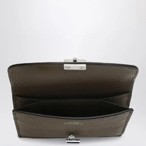 TOTEME T-lock Leather Cardholder - Brown