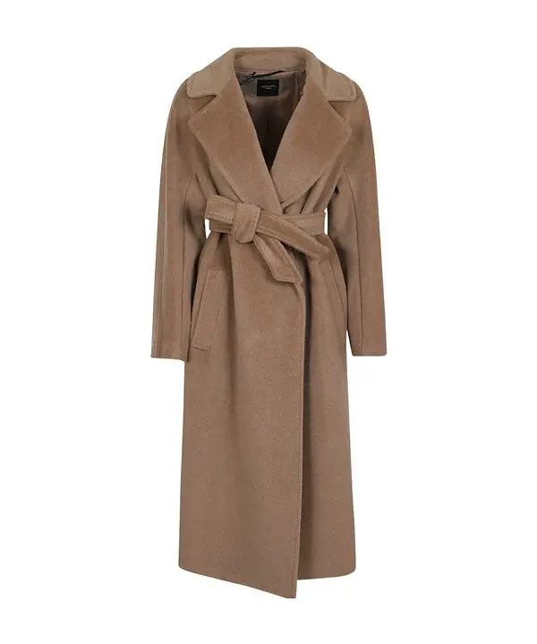 Max Mara Belted Coat - Camel