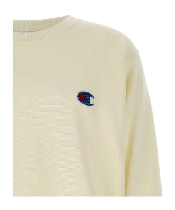 Undercover X Champion Embroidered Crewneck Sweatshirt - Ivory