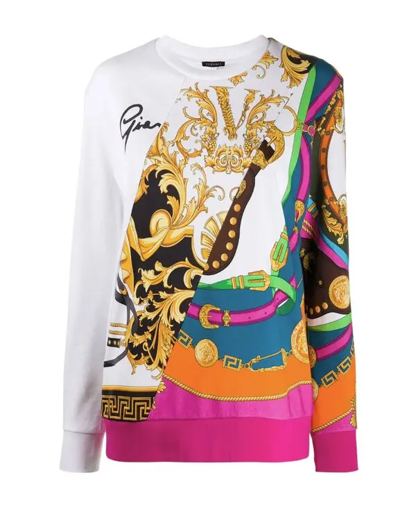 Versace Printed Cotton Sweatshirt