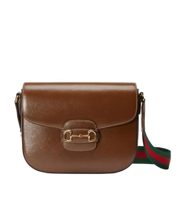 Gucci 1955 Horsebit Shoulder Bag - Brown