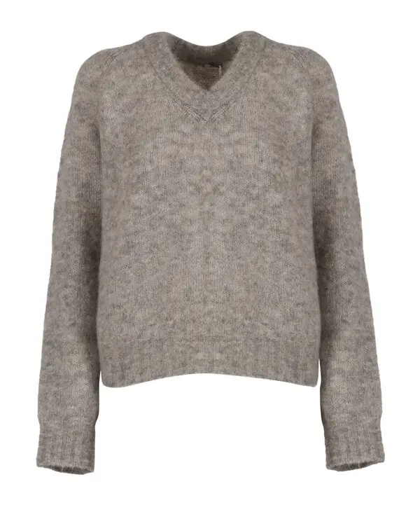 Aspesi V-neck Long Sleeve Jumper - Gray