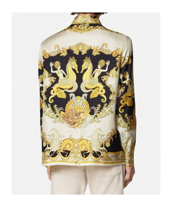 Versace Pattern-printed Button-up Shirt - Multicolor