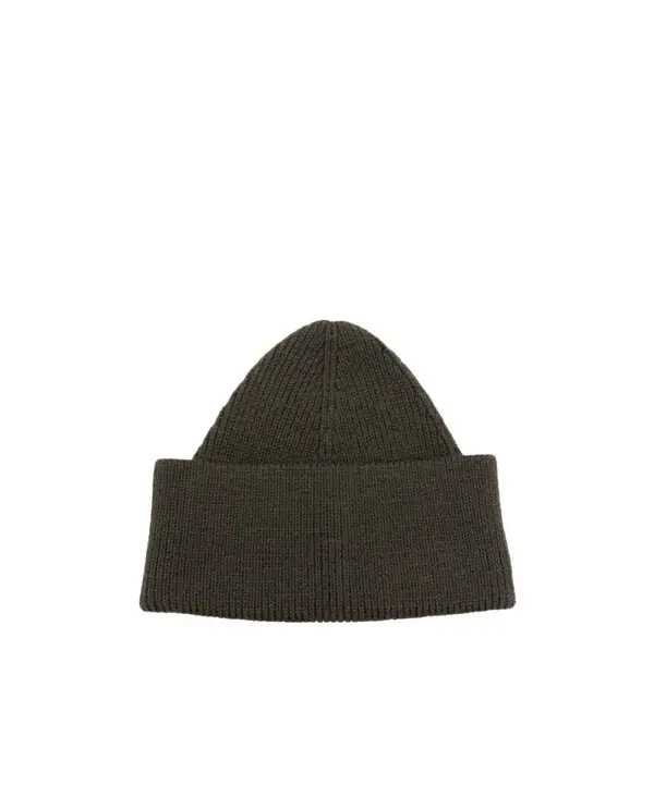 CRAIG GREEN Wool Knit Hat With Silver Hardware - Black