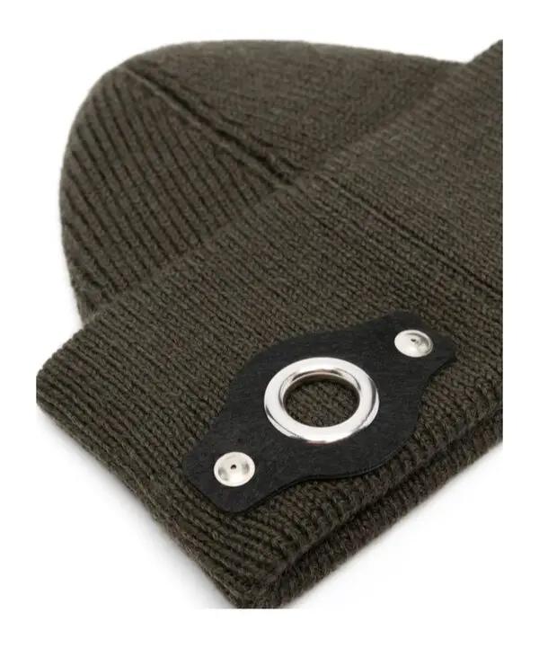 CRAIG GREEN Wool Knit Hat With Silver Hardware