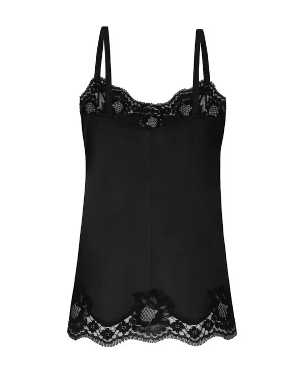 Dolce & Gabbana Lace-trimmed Spaghetti Strap Cami Top