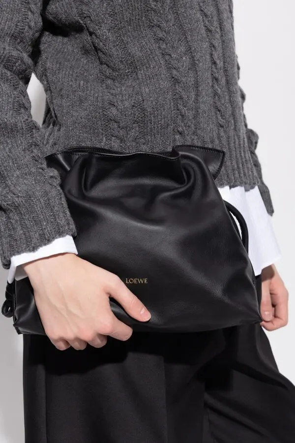 Loewe Medium Flamenco Knotted Clutch - Black