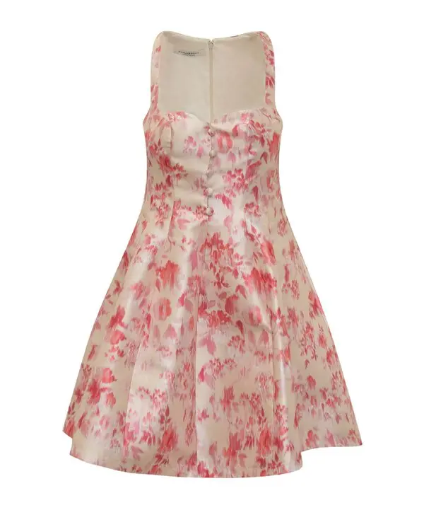 Philosophy Di Lorenzo Serafini Sleeveless Floral Print Balconette Midi Dress