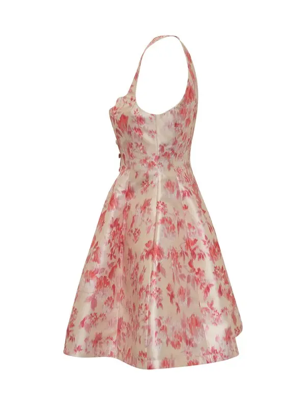 Philosophy Di Lorenzo Serafini Sleeveless Floral Print Balconette Midi Dress