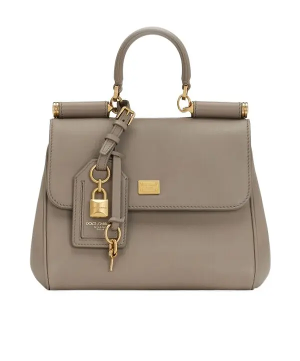 Dolce & Gabbana Sicily Foldover Top Tote Bag - Gray