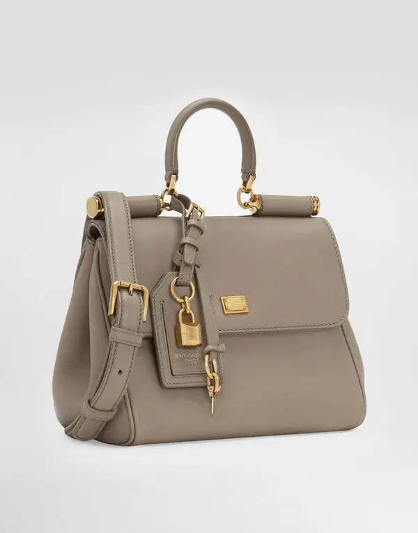 Dolce & Gabbana Sicily Foldover Top Tote Bag - Gray