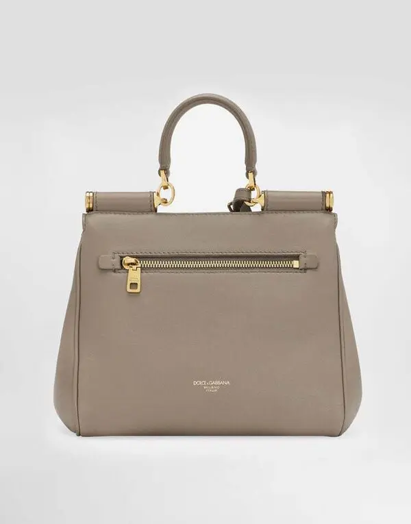 Dolce & Gabbana Sicily Foldover Top Tote Bag - Gray