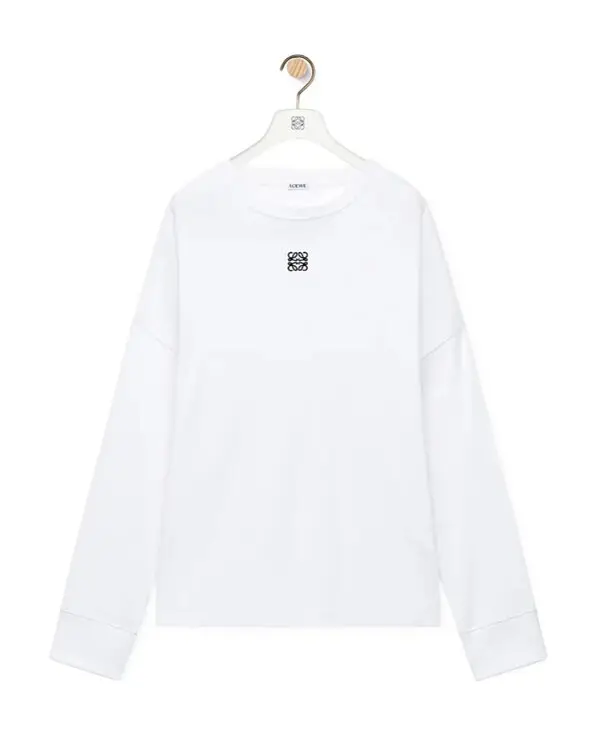 Loewe Long-sleeved Crewneck T-shirt - White