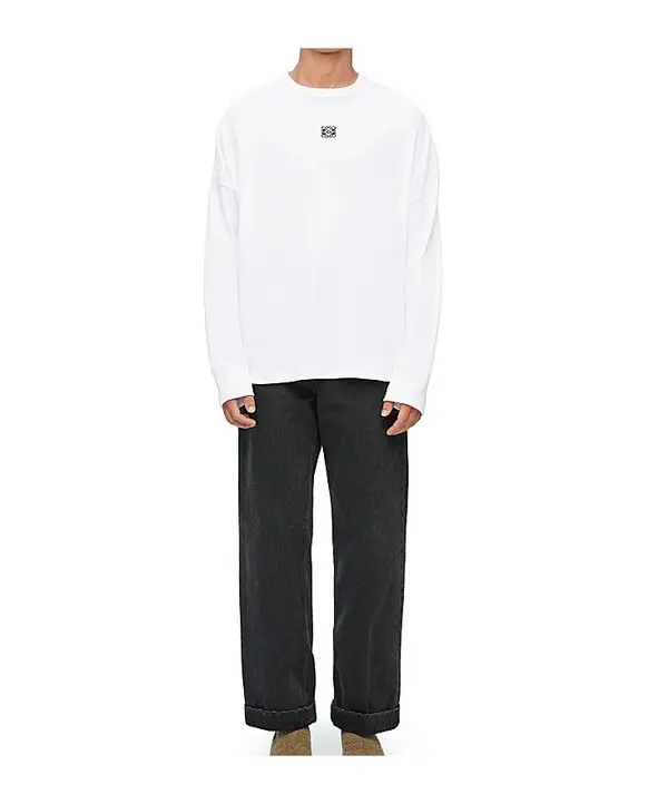 Loewe Long-sleeved Crewneck T-shirt - White