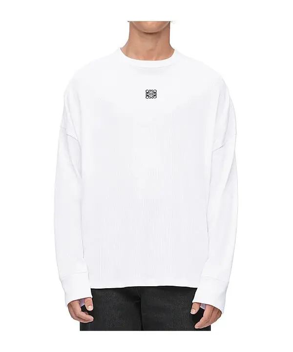 Loewe Long-sleeved Crewneck T-shirt - White