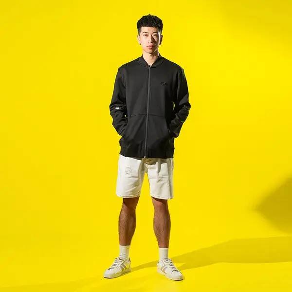 Hugo Boss Logo-print Cotton Baseball Collar Jacket