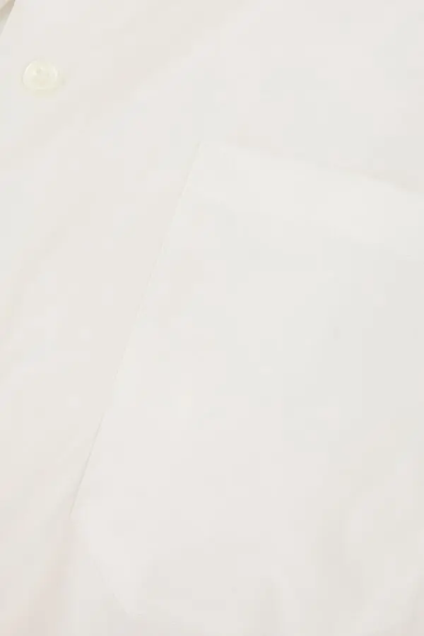 ANN DEMEULEMEESTER Asymmetrical Hem Long-sleeved Shirt - White