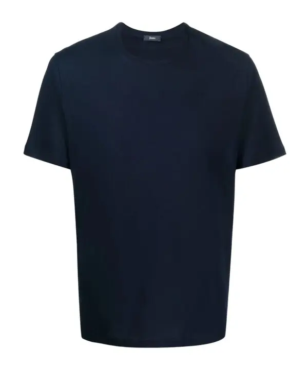 Herno Short-sleeved Crewneck T-shirt - Black