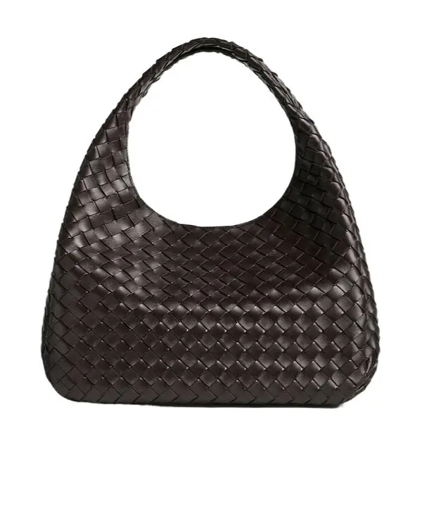 Bottega Veneta Large Campana Intrecciato Shoulder Bag - Soft Candy