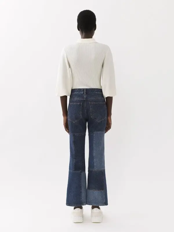 Chloé Cropped Flare Jeans