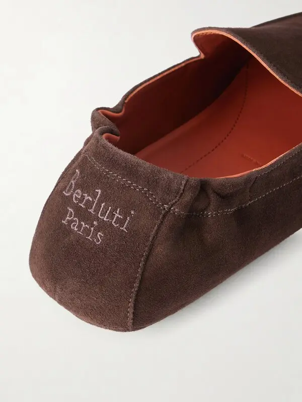 Berluti Suede Driving Loafers