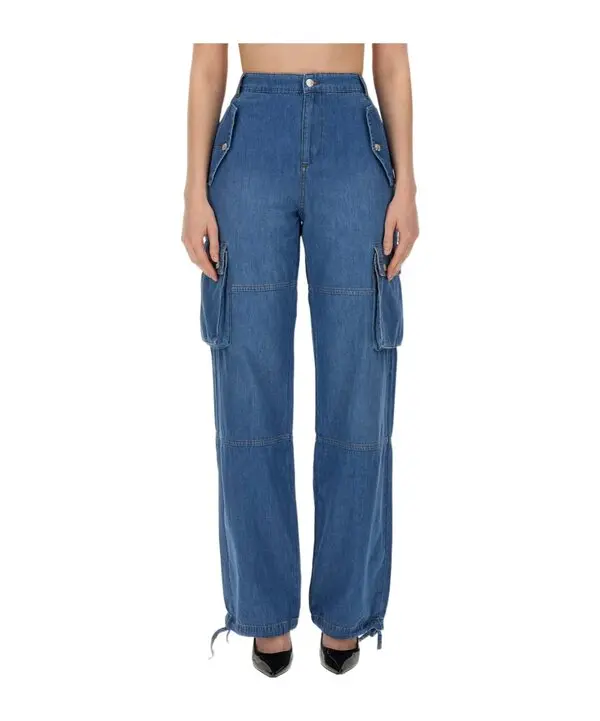 Moschino Belted Cargo Jeans
