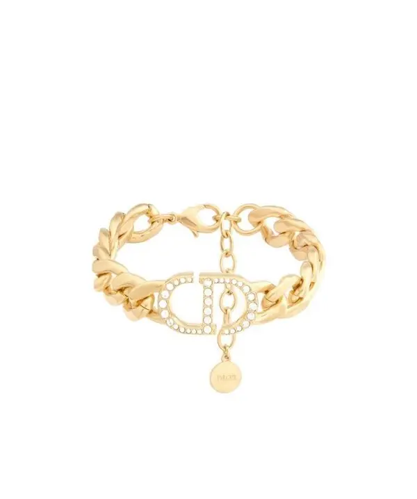 Dior 30 Montaigne Crystal-set Pendant Bracelet - Yellow