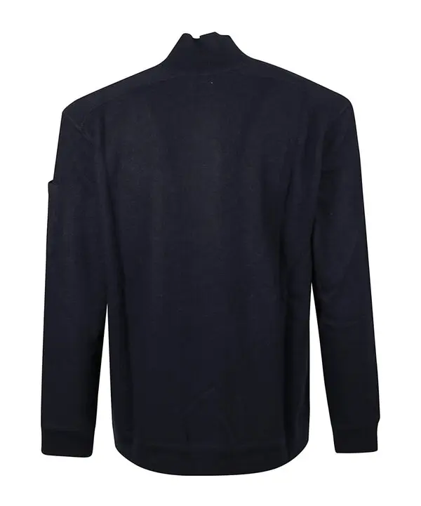 C.P. COMPANY Felted Half Button Jumper