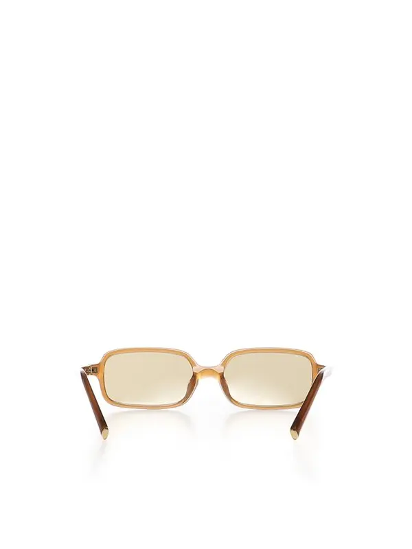 Miu Miu Rectangular Frame Sunglasses - Nude