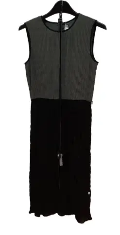 Max Mara Sleeveless Ribbed Round Neck Dress