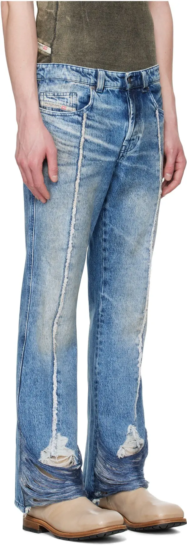DIESEL® D-buck Bootcut Jeans - Medium Blue
